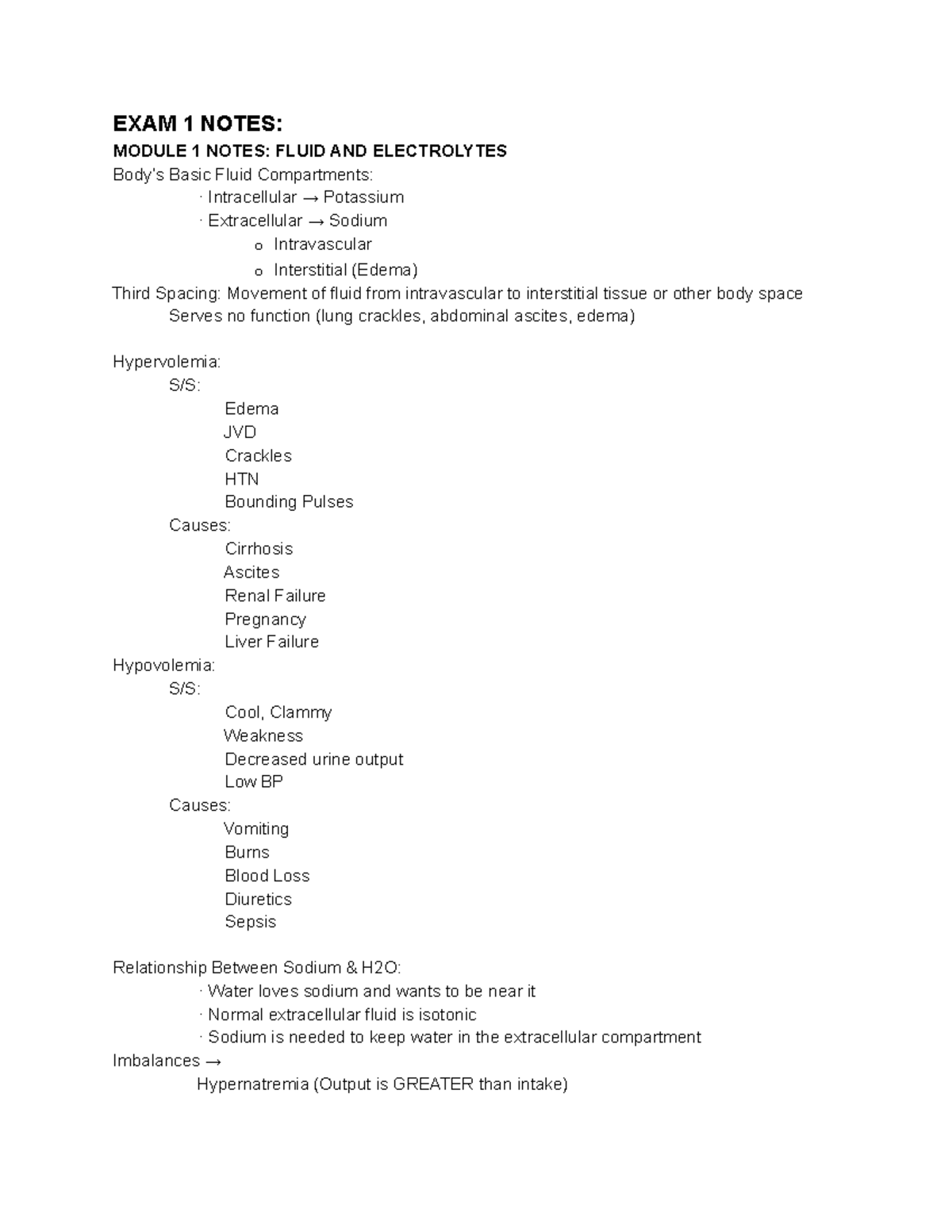 TERM 4 A7 EXAM 1 - Nursing lecture notes - EXAM 1 NOTES: MODULE 1 NOTES ...