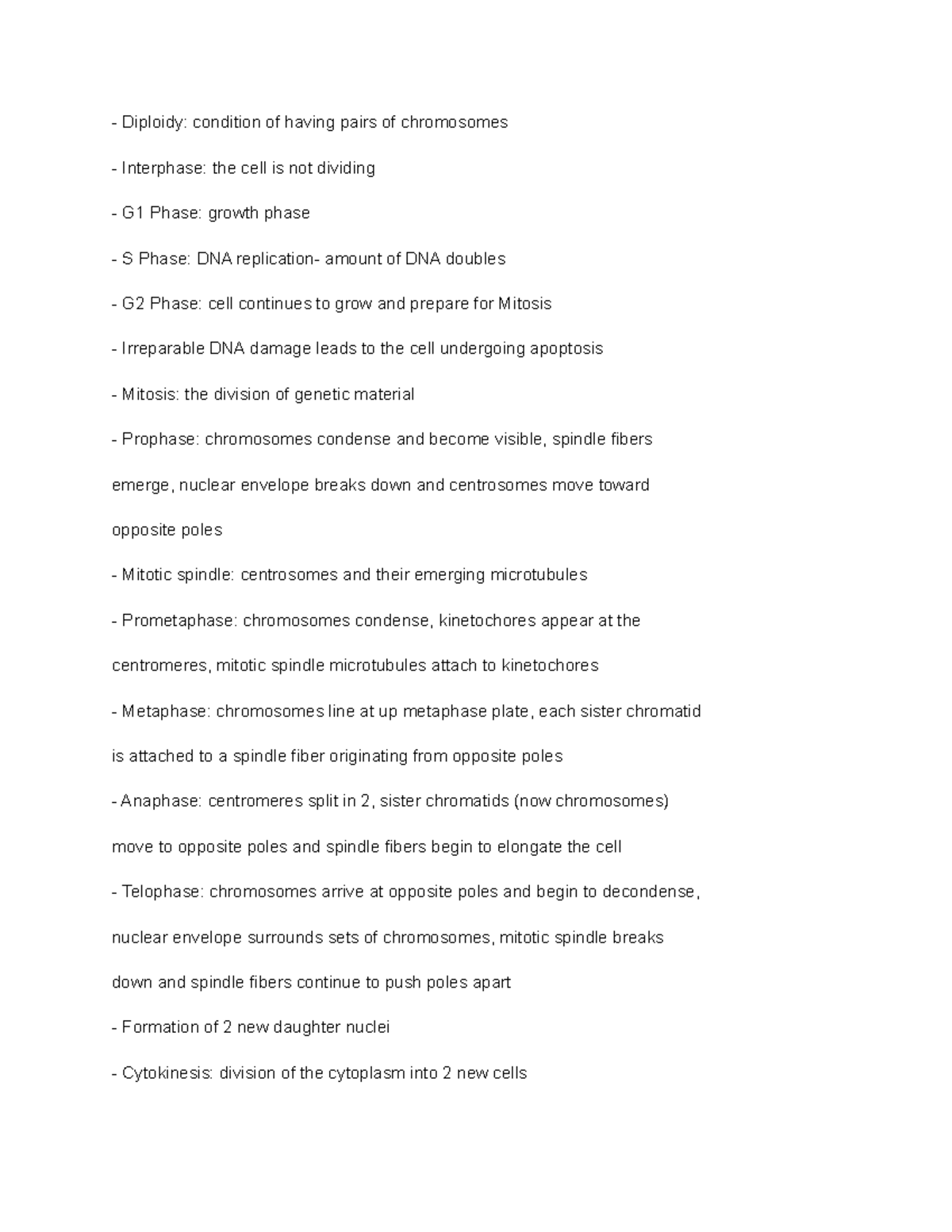 Human Anatomy 7 - UCF - Diploidy: condition of having pairs of ...