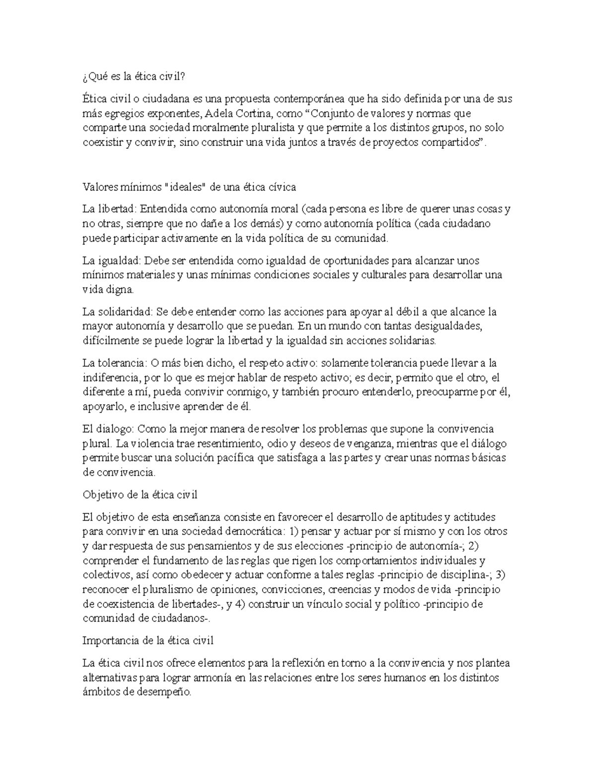 Qué es la ética civil - mmjfhgfhhgfk - ¿Qué es la ética civil? Ética ...