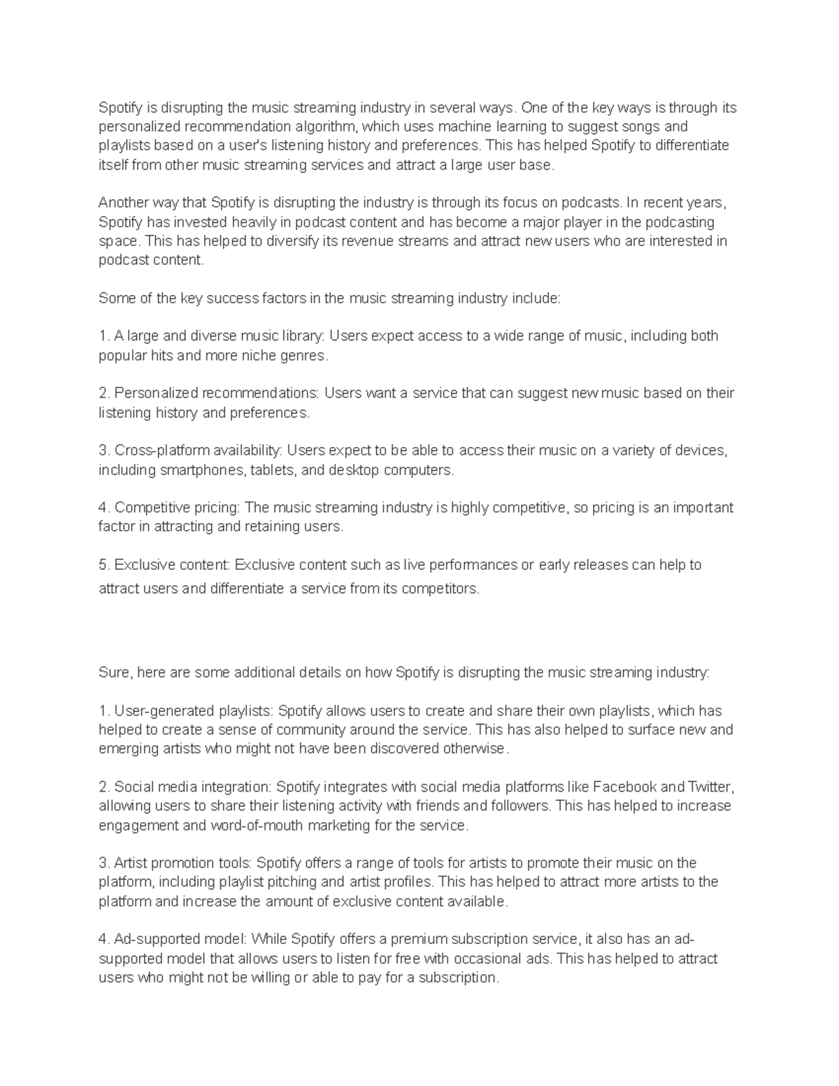 Spotify case Analysis - Spotify is disrupting the music streaming ...