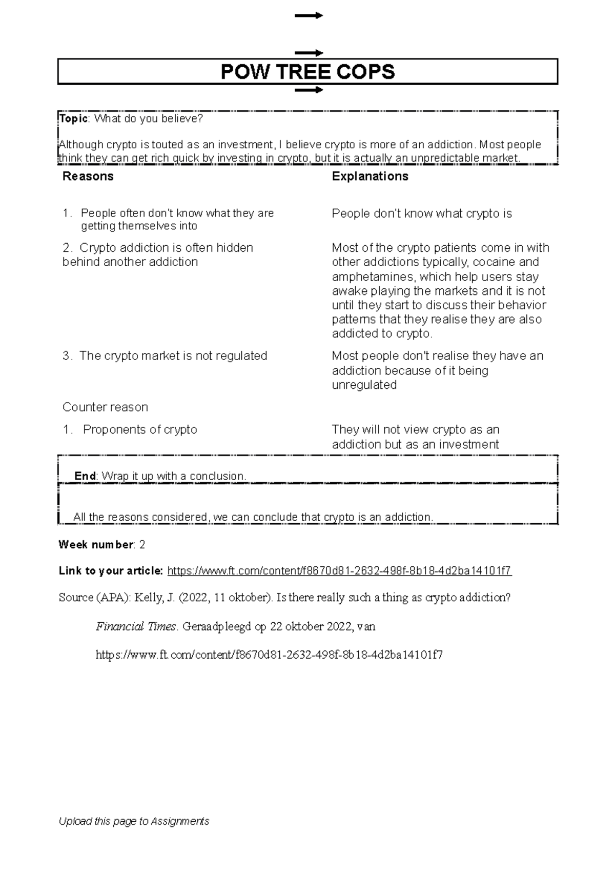 POW TREE COPS2 Renee De Vriese 2AF02 - POW TREE COPS Topic: What do you ...