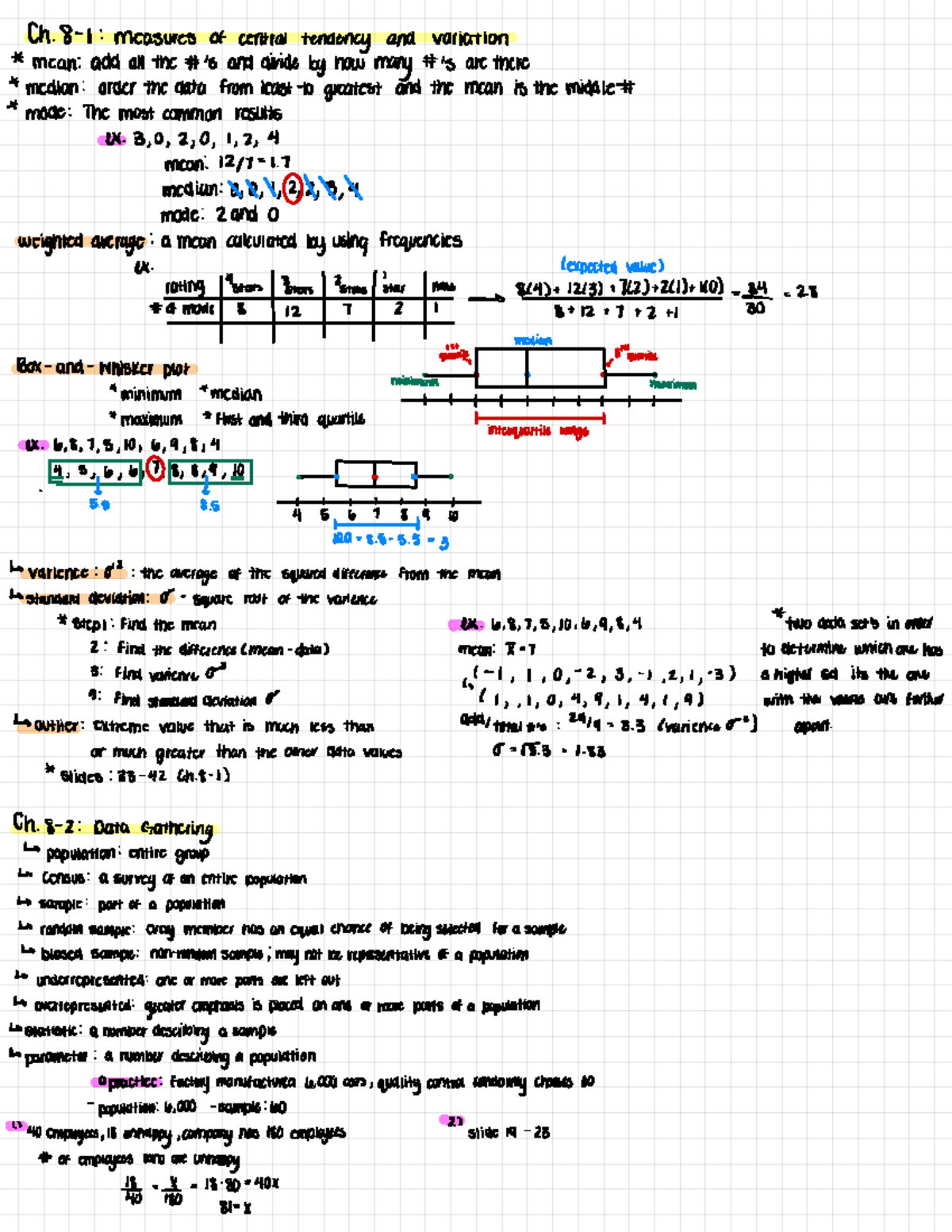 Probability unit 8 - Ch-1:Measures ofcentral tendency and variation ...