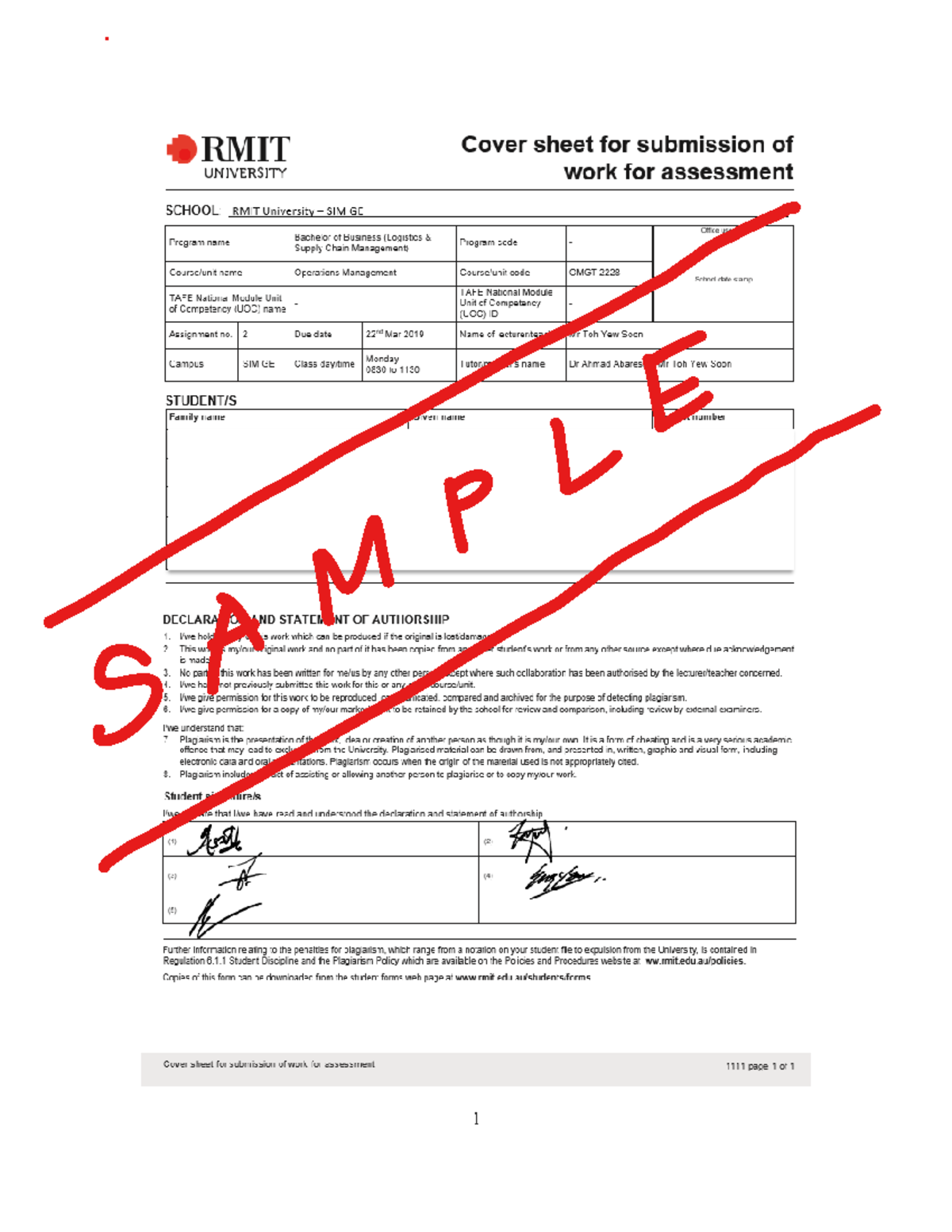 Sample Assignment 2 Report A - Warehouse Management - RMIT University ...