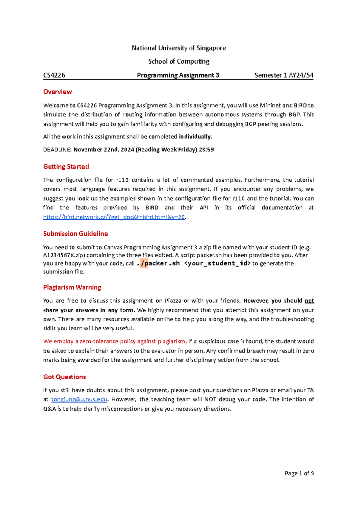 Cs4226 Pa3 Handout Practical 3 National University Of Singapore