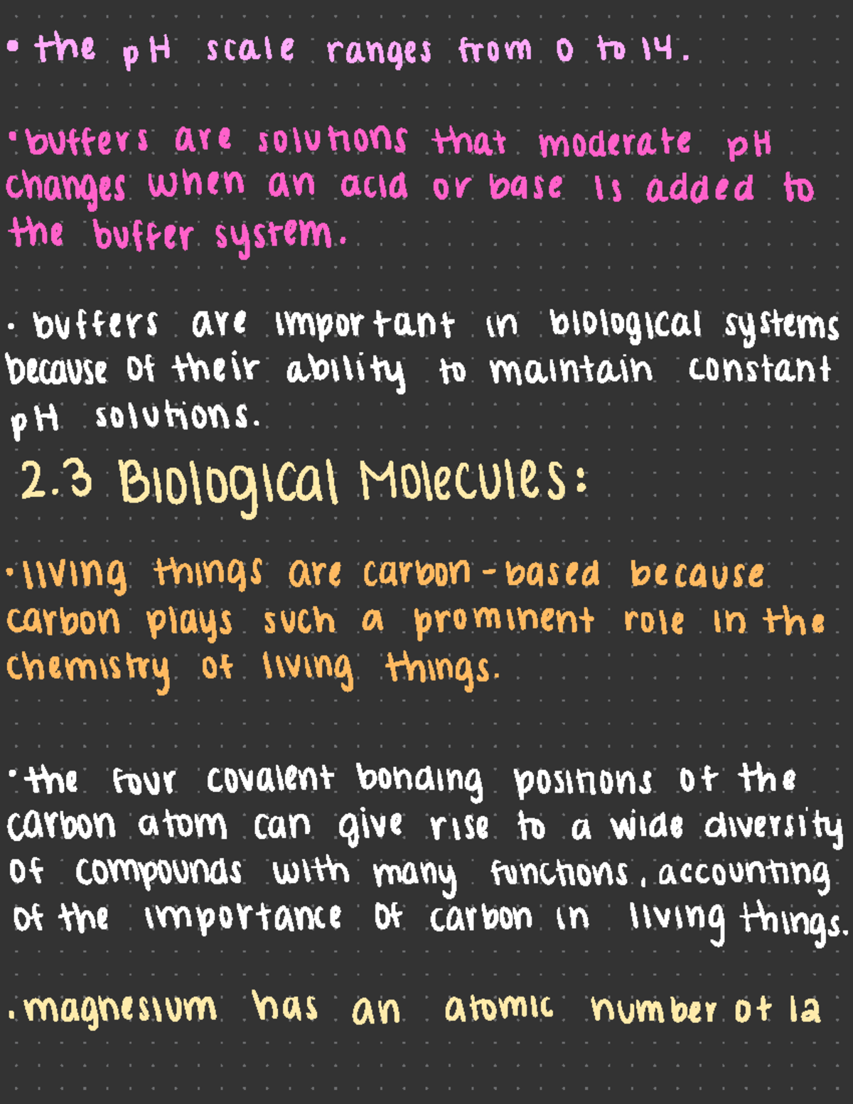 Chemistry Of Life Chapter 2 Summary Part 2 - BIOL 041 - Studocu
