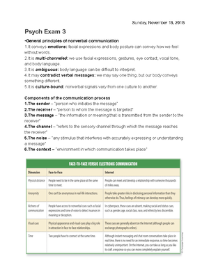 Psych exam 4 - exam lecture review - Psych Exam 4 Chapter 14 - DSM ...