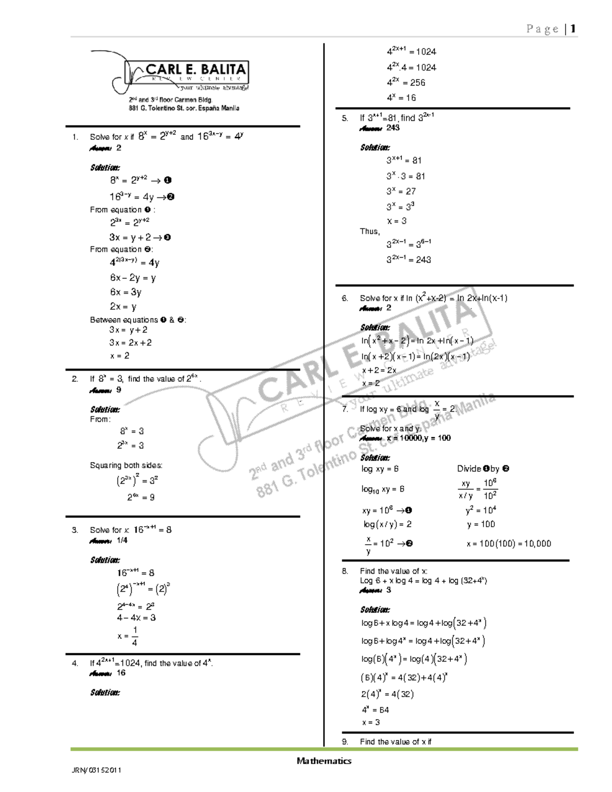Pdfcoffee - Problem solving makes you more efficient - Mathematics ...