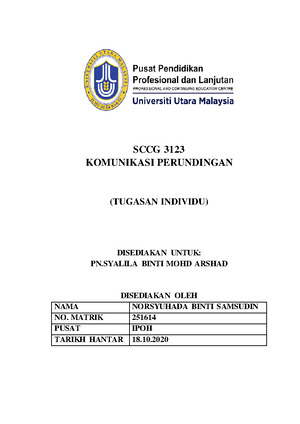 Kerja Kursus BM SEM 3 Penuh - I ISI KANDUNGAN BIL. PERKARA MUKA SURAT ...
