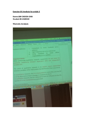 3 Probability - fighting - AAMS1773 QUANTITATIVE STUDIES CHAPTER 3: PROBABILITY TERMS USED IN ...