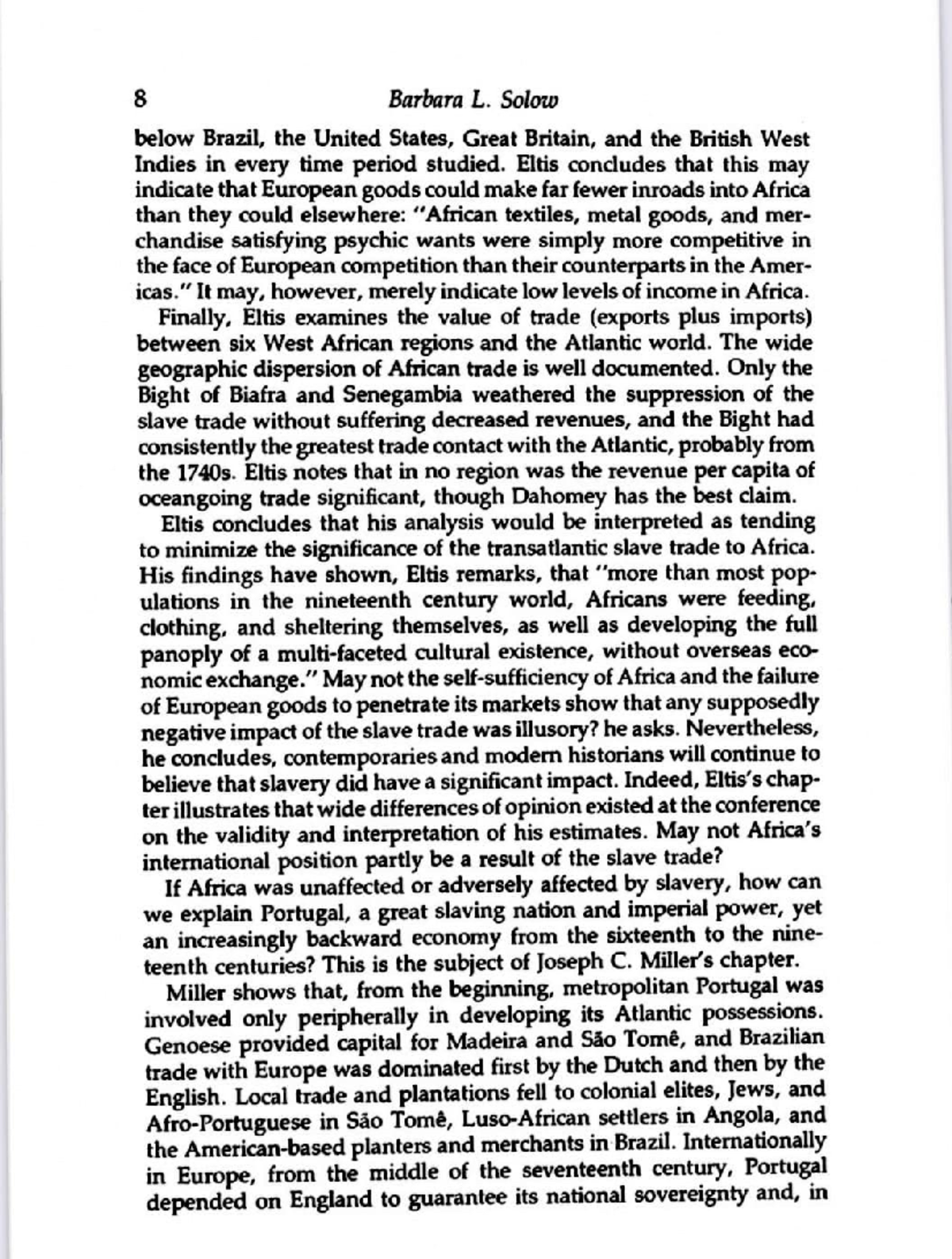 Ok - Imp - 8 Barbara L. Solow below Brazil, the United States, Great ...