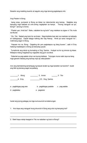 ESP2 Module 5 Pagiging Masinop, Taglay Ko - Edukasyon sa Pagpapakatao ...