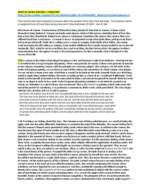 01-WAYS OF Seeing-JOHN Berger- Episode 1- Transcript - WAYS OF SEEING ...