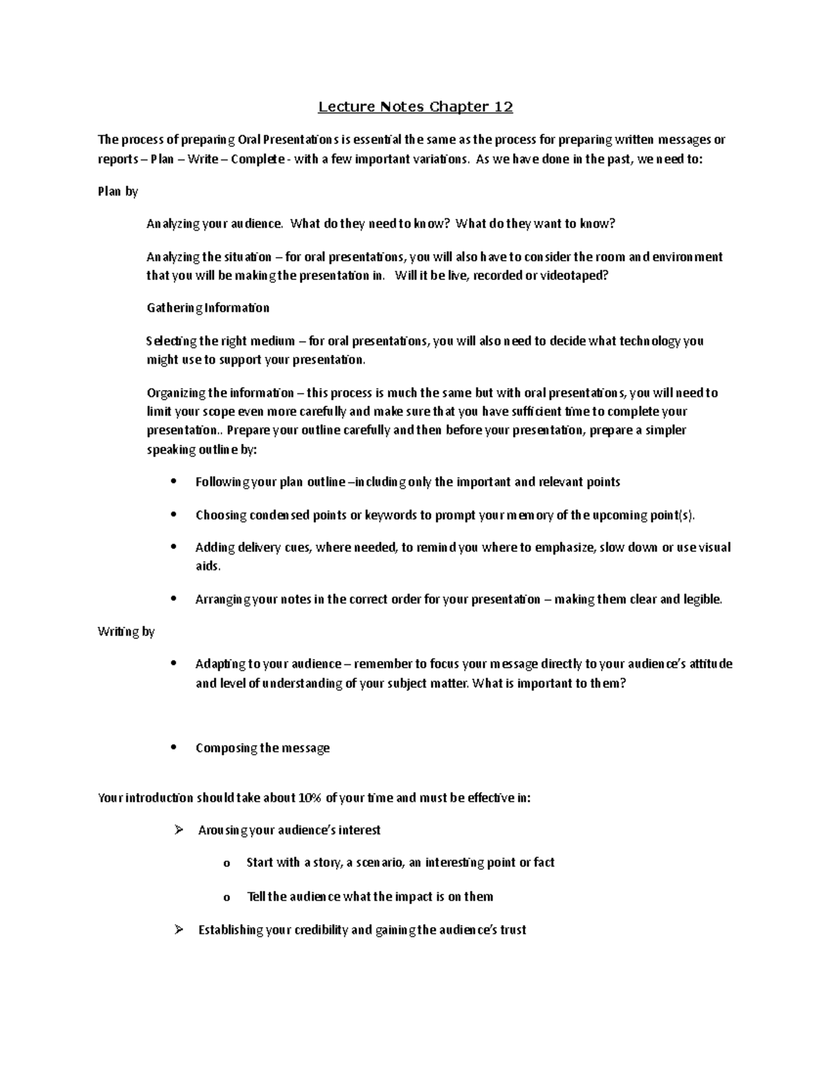 Lecture Notes Chapter 12 2022 Lecture Notes Chapter 12 The Process Of