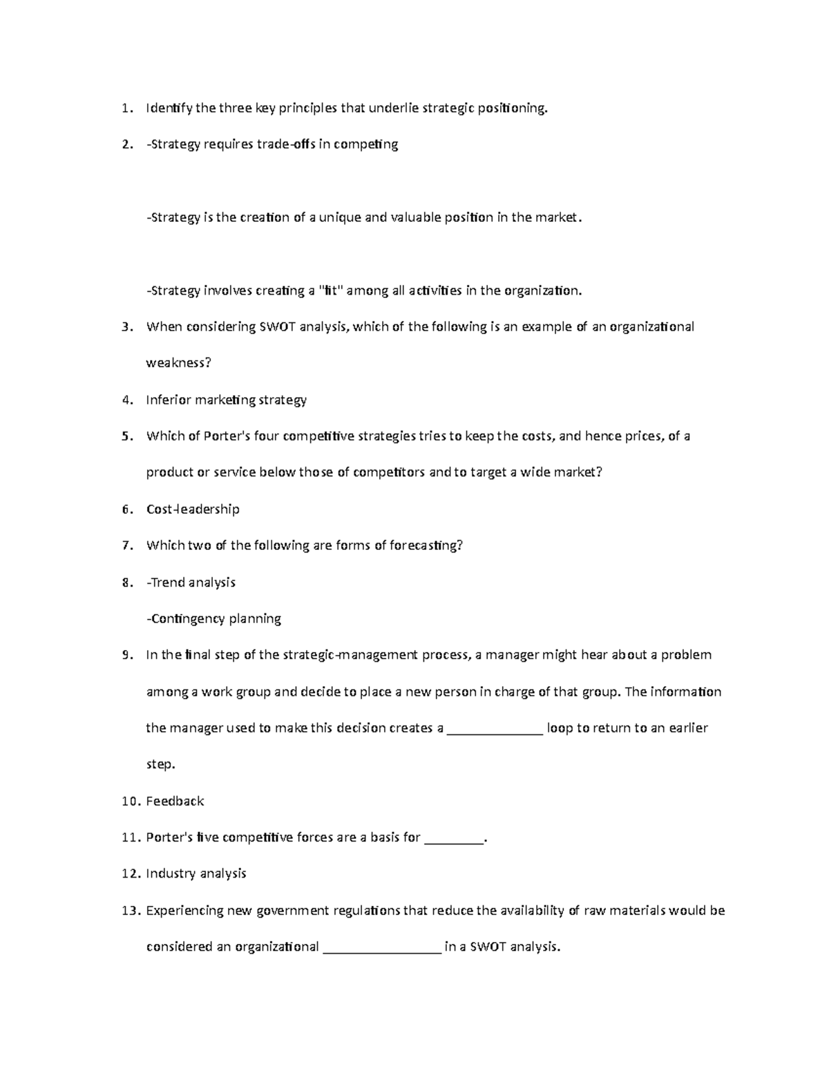 Busmgt 320 8 - notes - Identify the three key principles that underlie ...