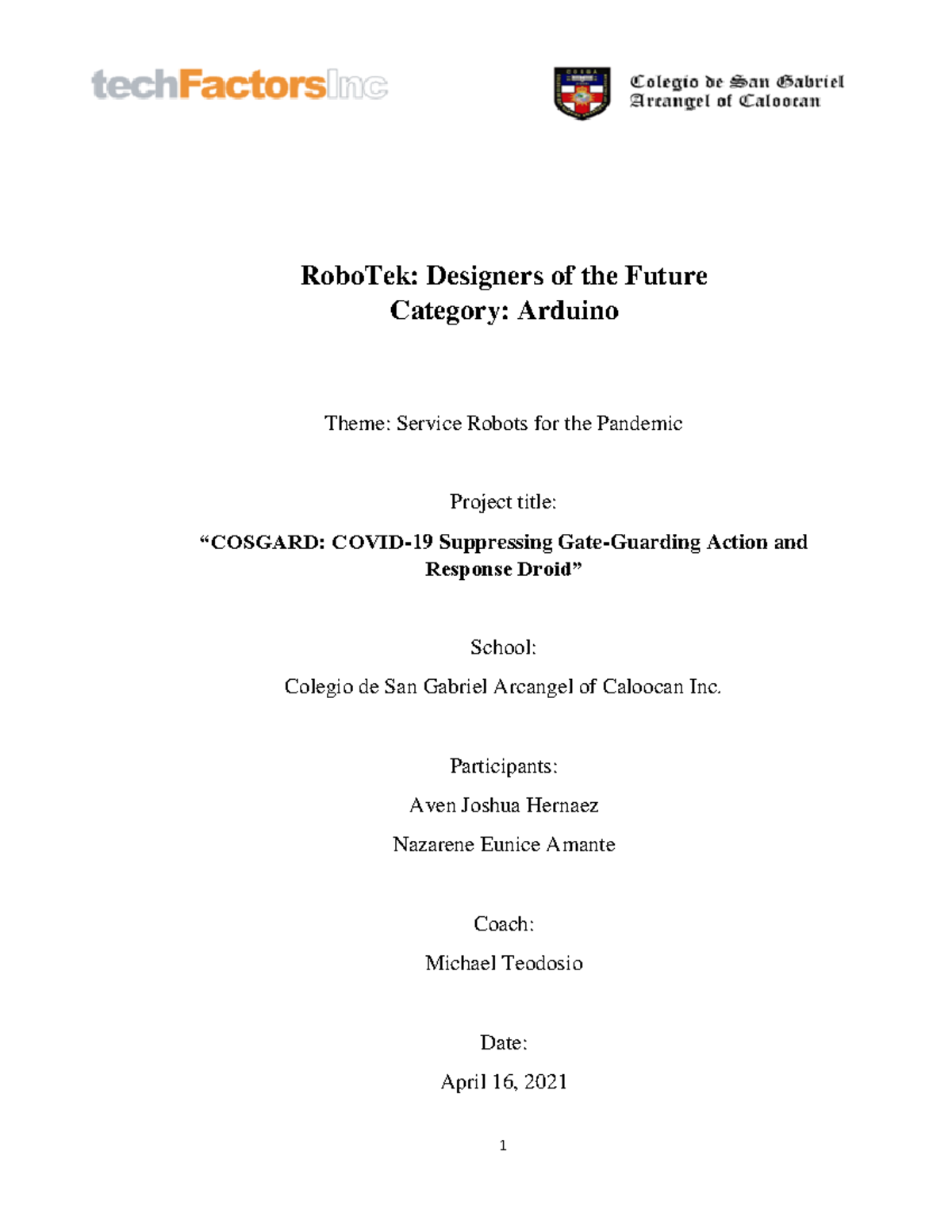 Engineering- Notebook - RoboTek: Designers of the Future Category ...