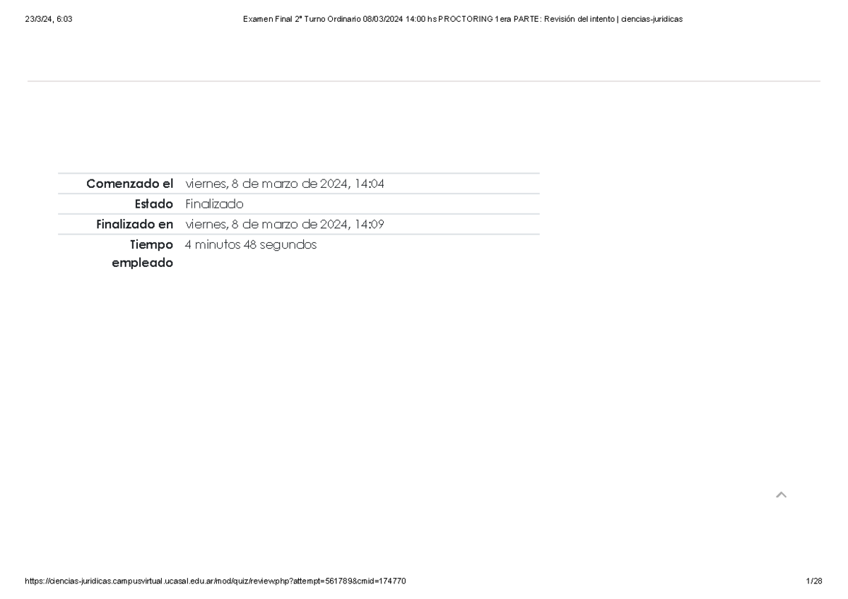 Examen Final 2° Turno Ordinario 08 03 2024 14 00 hs Proctoring 1era ... Examen Final 2° Turno Ordinario 08 03 2024 14 00 hs Proctoring 1era ...