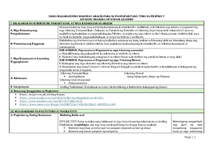 Paghahanay AT Pahihimay Unang Markahan - PAGHAHANAY AT PAHIHIMAY-HIMAY ...