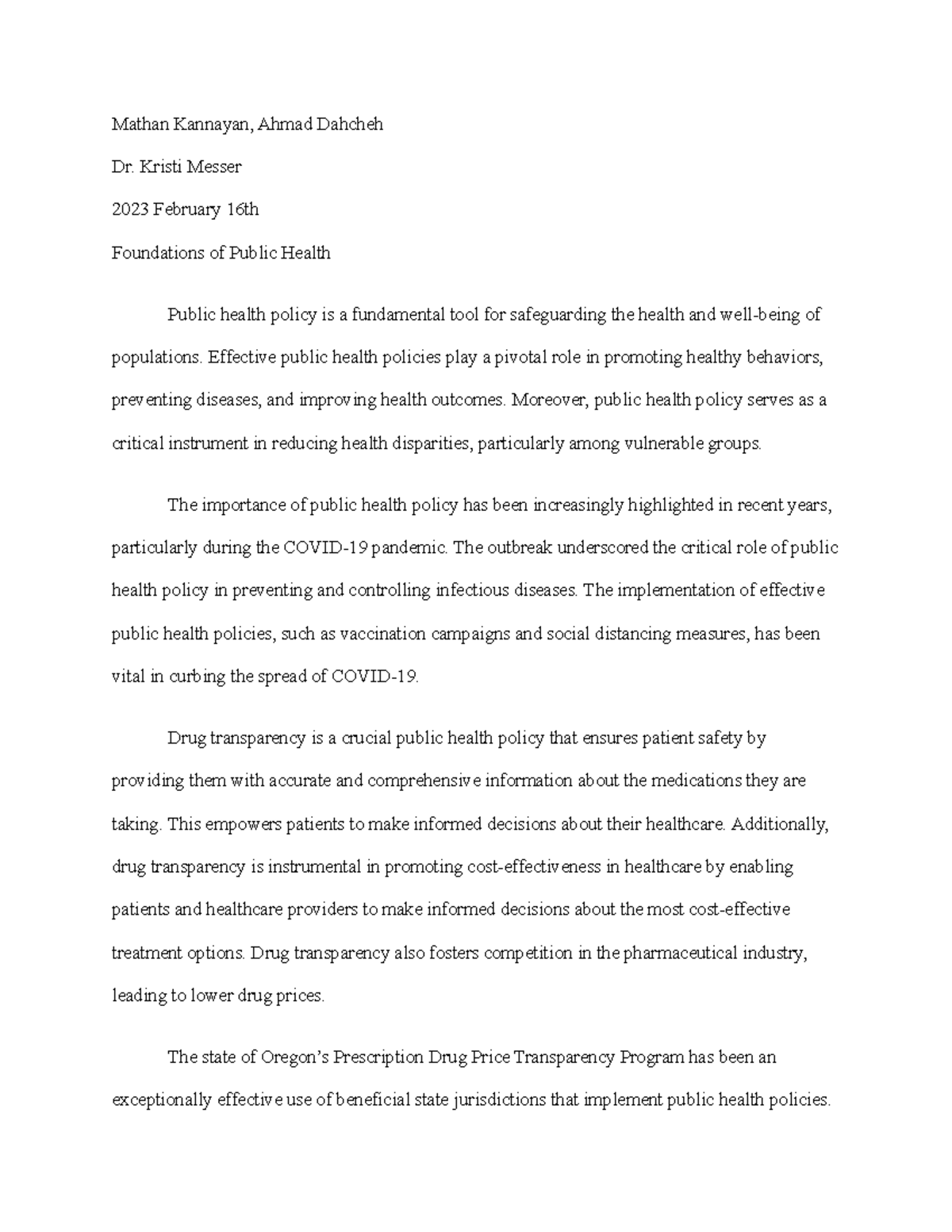 Assignment 5 Comparing State Health Policies (In-Class) - Mathan ...