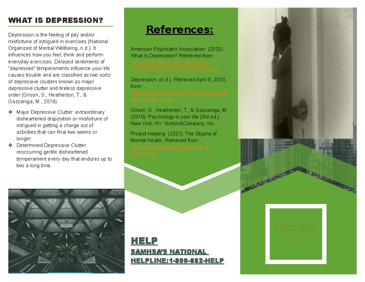 PSY-102-WK7-Mental Health and Wellness Brochure-Crashonda - WHAT IS ...