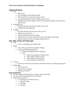 QEM1 Task 1: Functional Behavior Assessment and Behavior Improvement ...