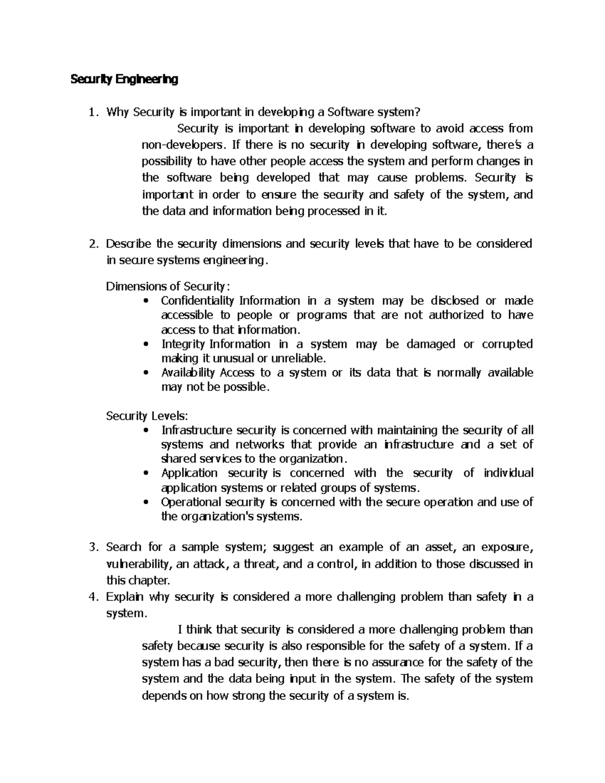 IT4 Security- Engineering - Security Engineering Why Security is ...