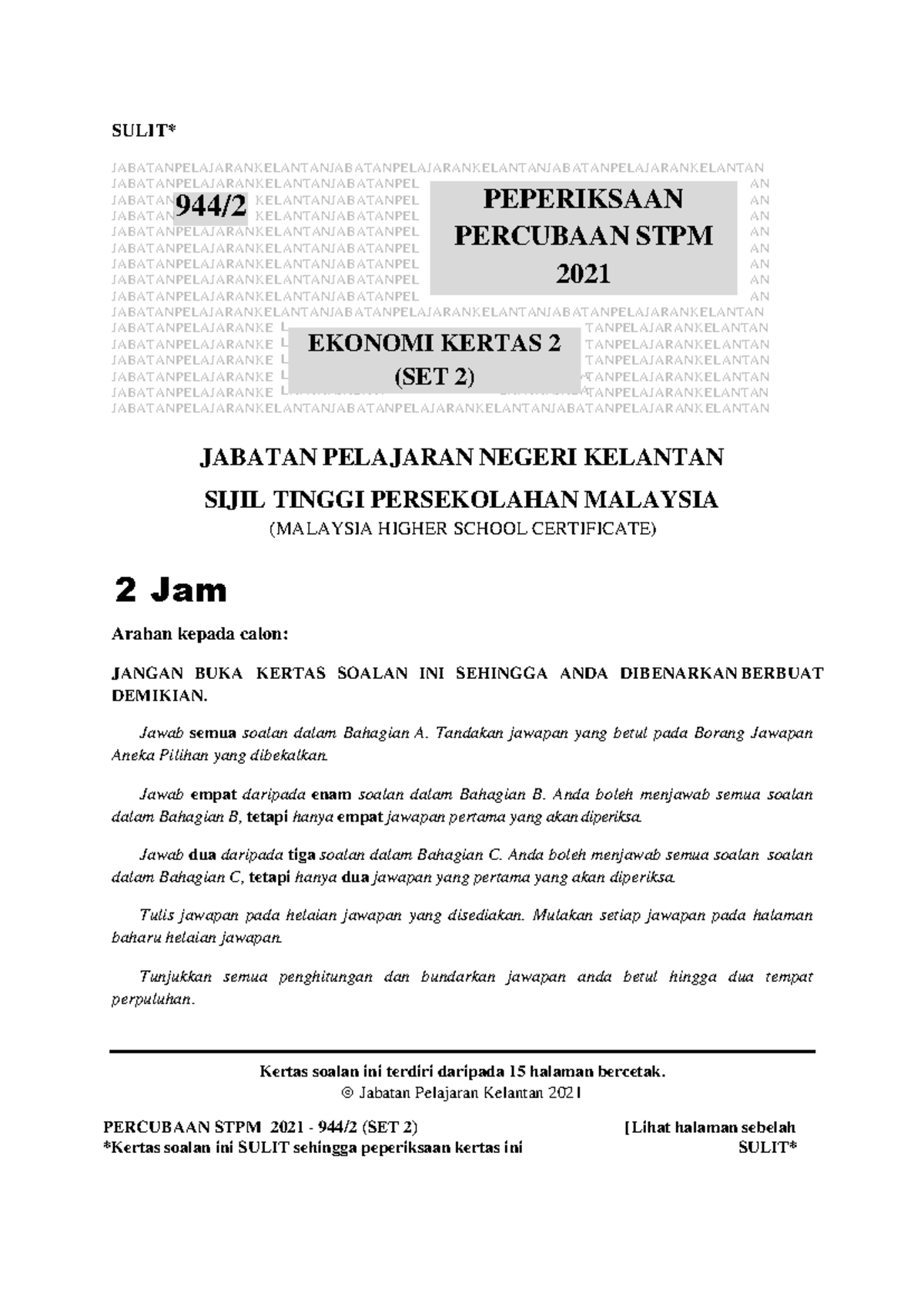 Soalan SET 2 Trial EKO 2 2021 JPNK - PERCUBAAN STPM 2021 - 944/2 (SET 2 ...