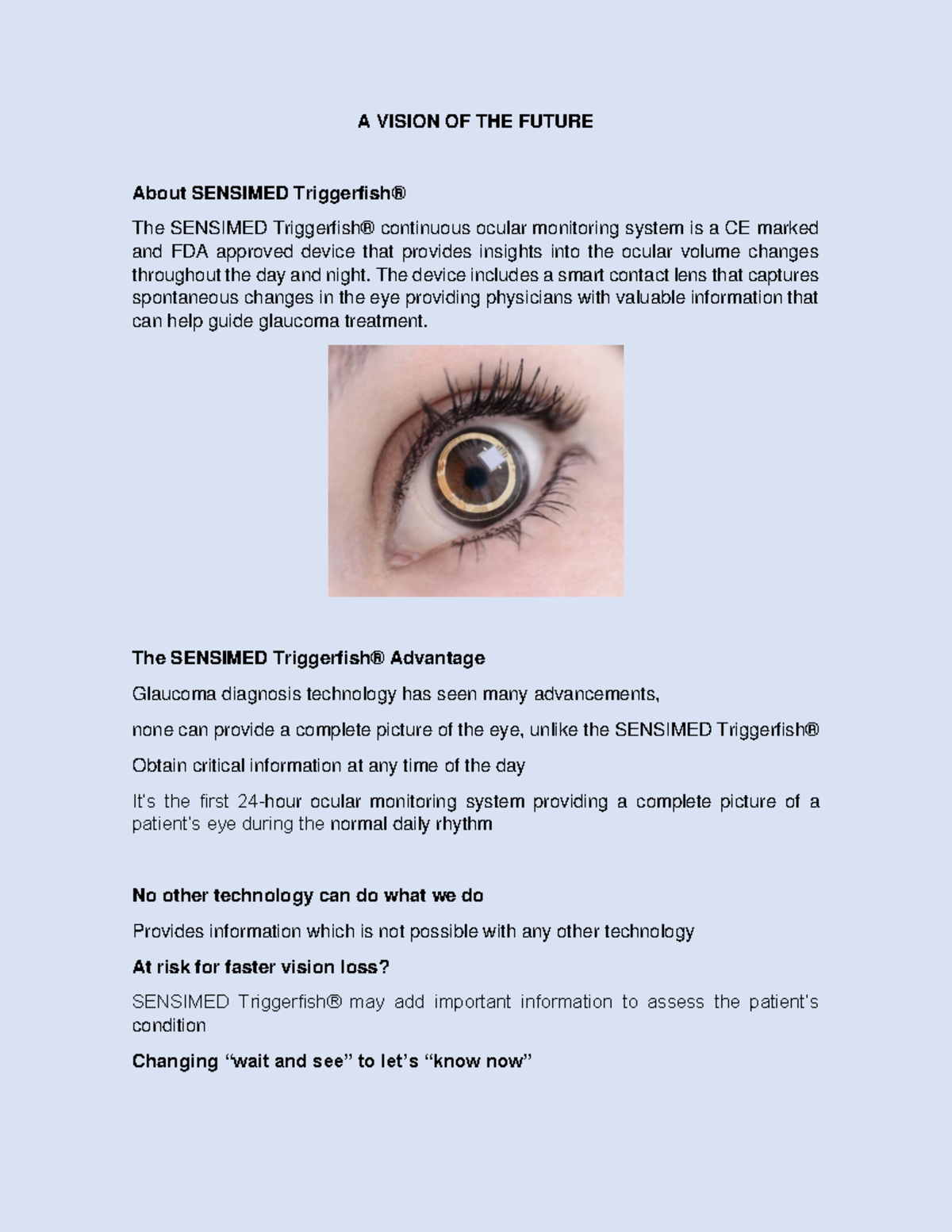 A Vision OF THE Future- Sesimed Triggerfish - A VISION OF THE FUTURE ...