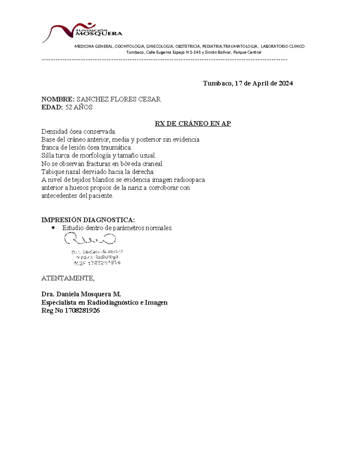 Rx Ap - L Cráneo - FHFHFH - MEDICINA GENERAL, ODONTOLOGIA, GINECOLOGIA ...