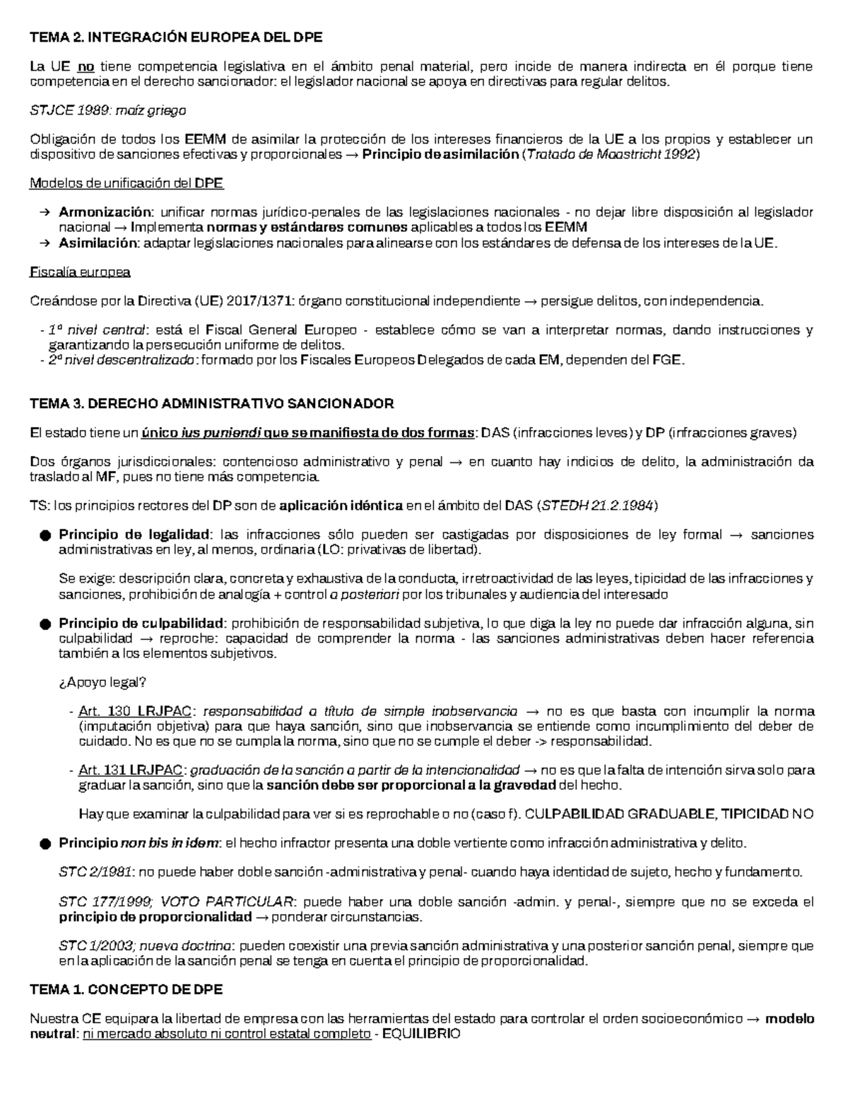 Esquema DPE - Resumen DPE de la profesora Silvina Bacigalupo - TEMA 2. INTEGRACIÓN EUROPEA DEL ...