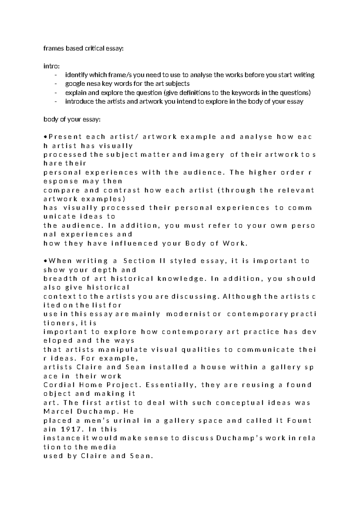 frames based critical essay - frames based critical essay: intro ...