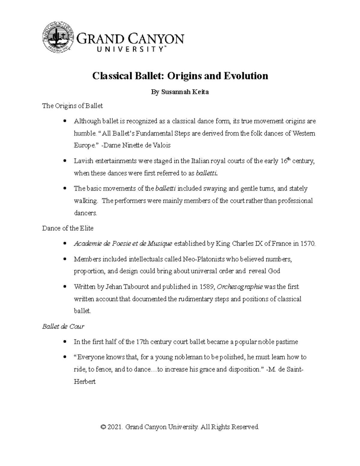 classical ballet origins and evolution - Classical Ballet: Origins and ...