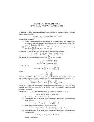 Seminar assignments - Problem set 5 - MATH 173: PROBLEM SET 5 DUE 10AM ...