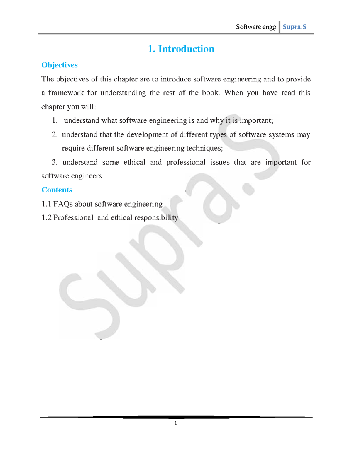 Bca important notes 1 st unit - 1. Introduction Objectives The ...