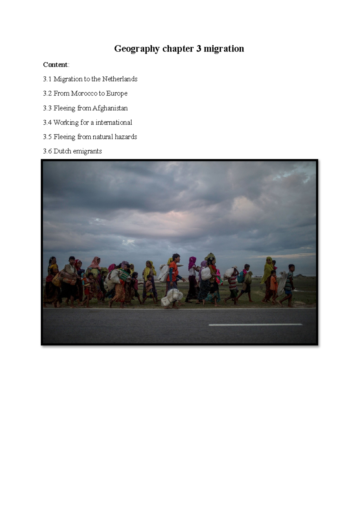 Geography Migration Ch3 - Geography chapter 3 migration Content: 3 ...