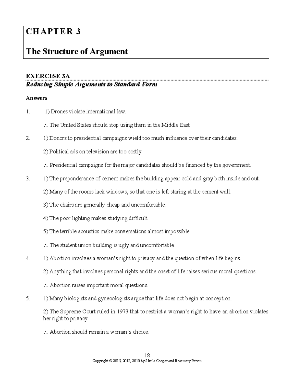 Chapter 3 - Summary English 1A - CHAPTER 3 The Structure of Argument ...