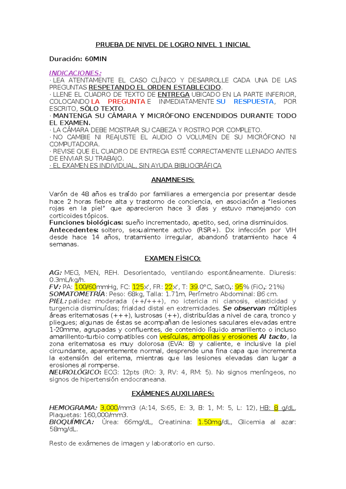 01 Prueba DE Nivel DE Logro Nivel 1 Inicial - Ultima - PRUEBA DE NIVEL DE LOGRO NIVEL 1 INICIAL ...