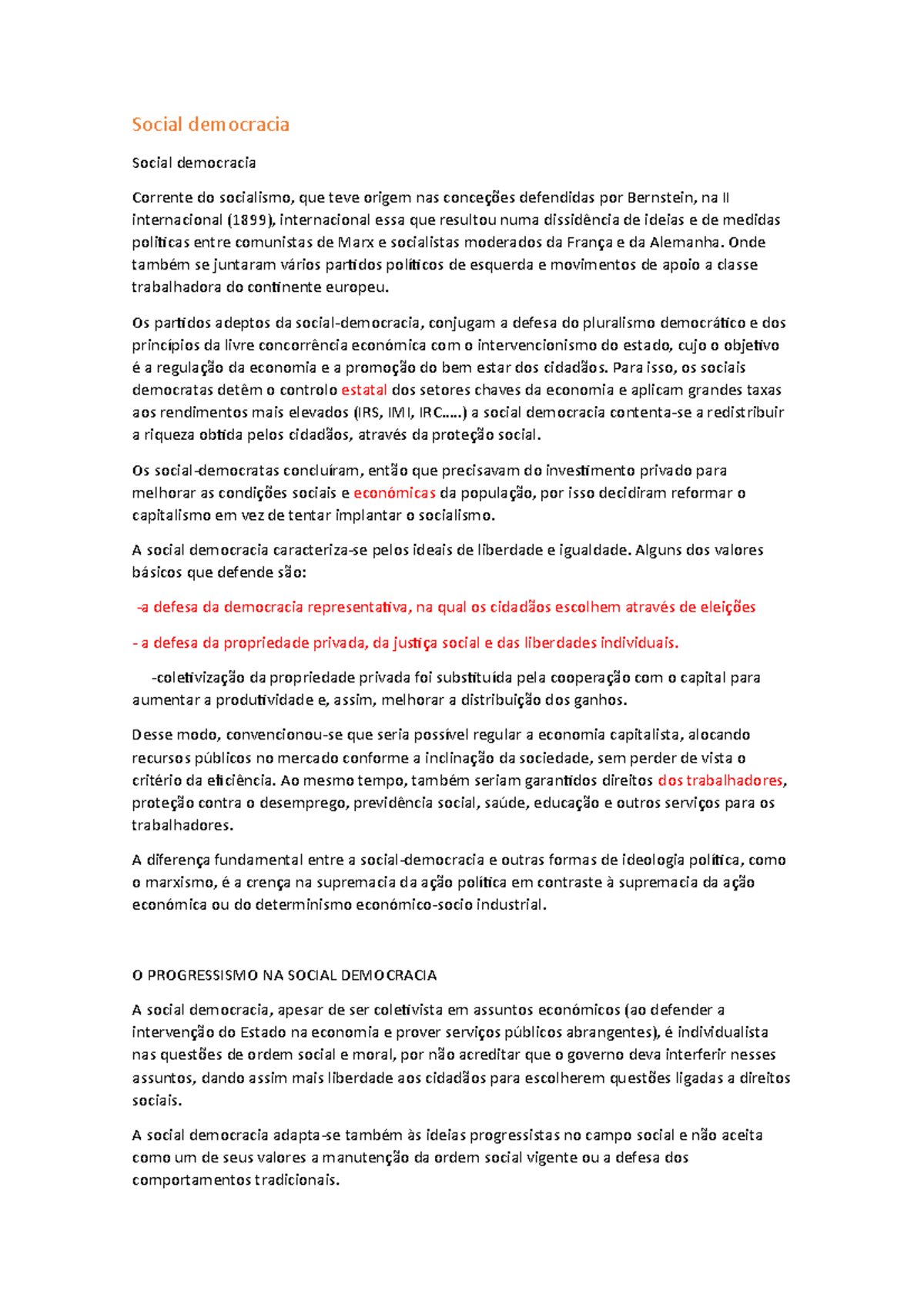 Social democracia - Social democracia Social democracia Corrente do ...