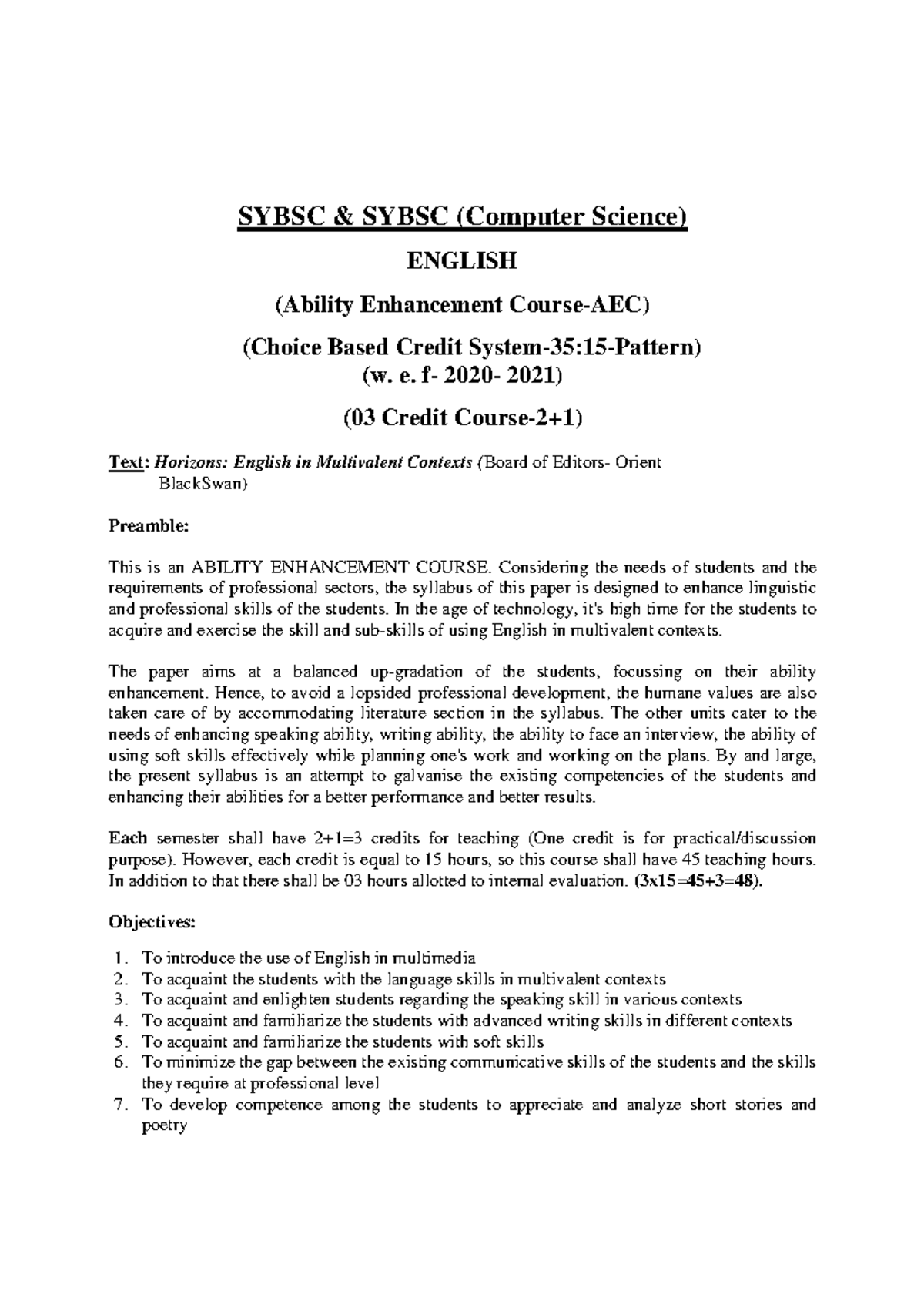 SYB SC-BCS English-Syllabus-2020-2021 06072020 230721 121305 - SYBSC ...