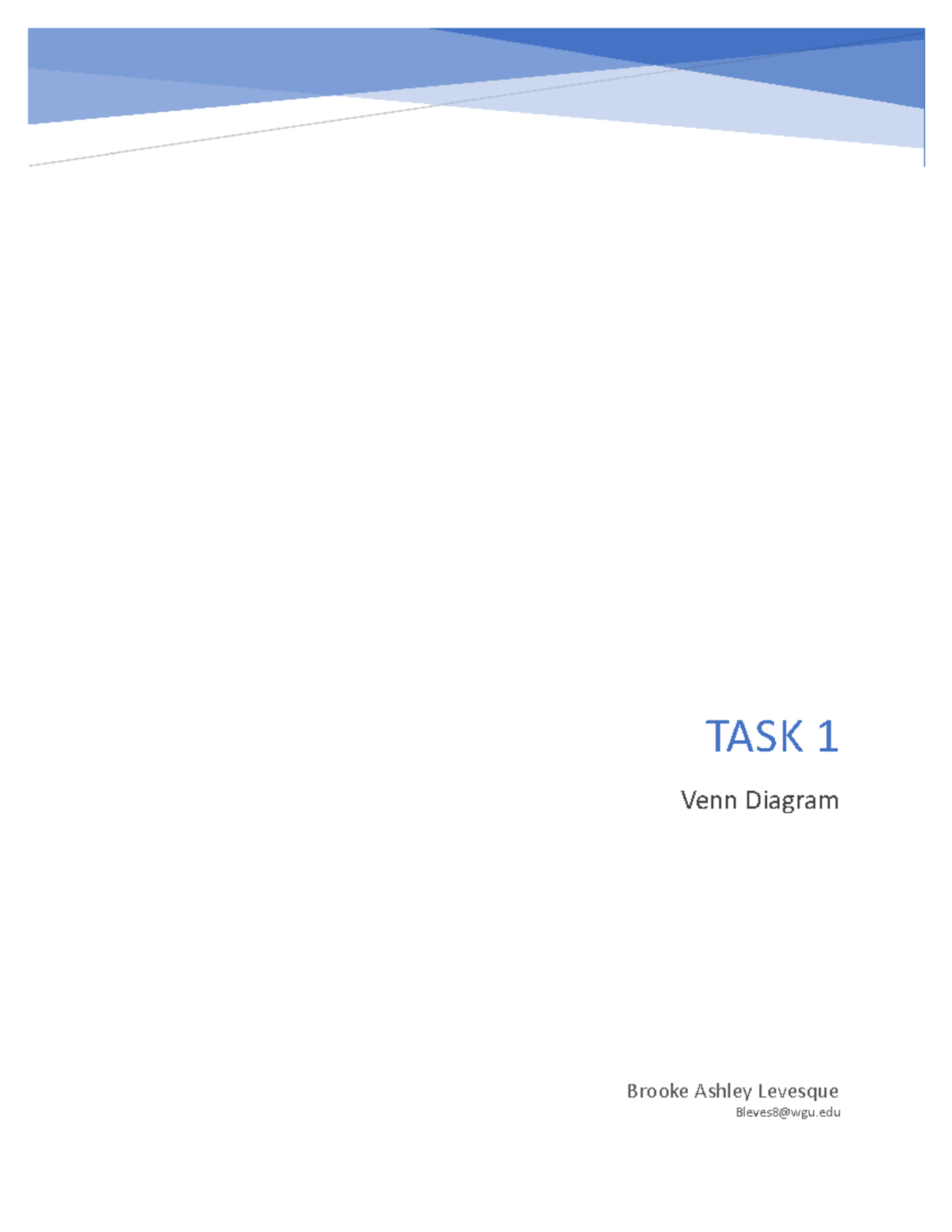 Task 1 C306 Venn Diagram, Final Submission - Ta Brooke Ashley Levesque ...