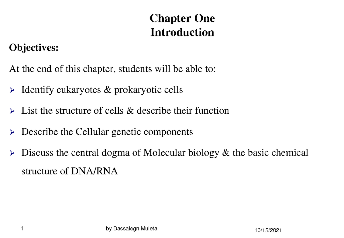 Chapter 1 - it is interesting - Chapter One Introduction Objectives: At ...