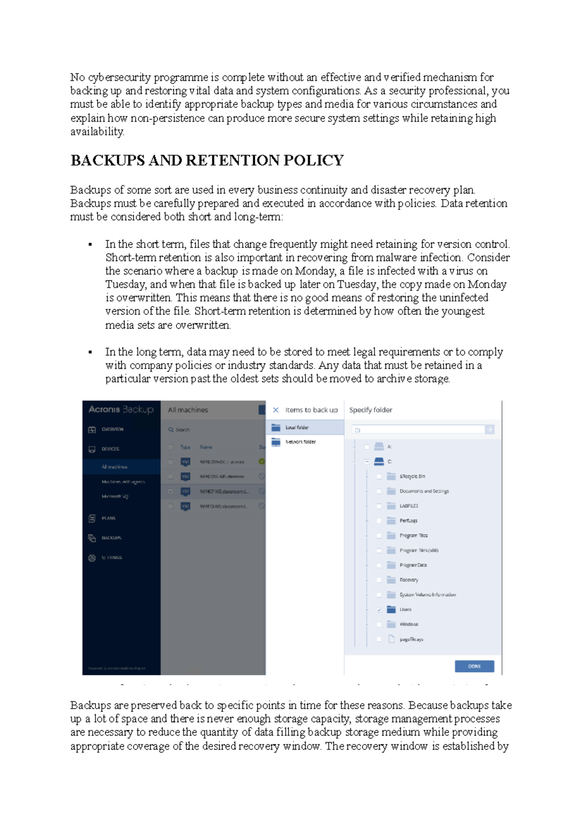 Implementing Backup Strategies - No cybersecurity programme is complete ...