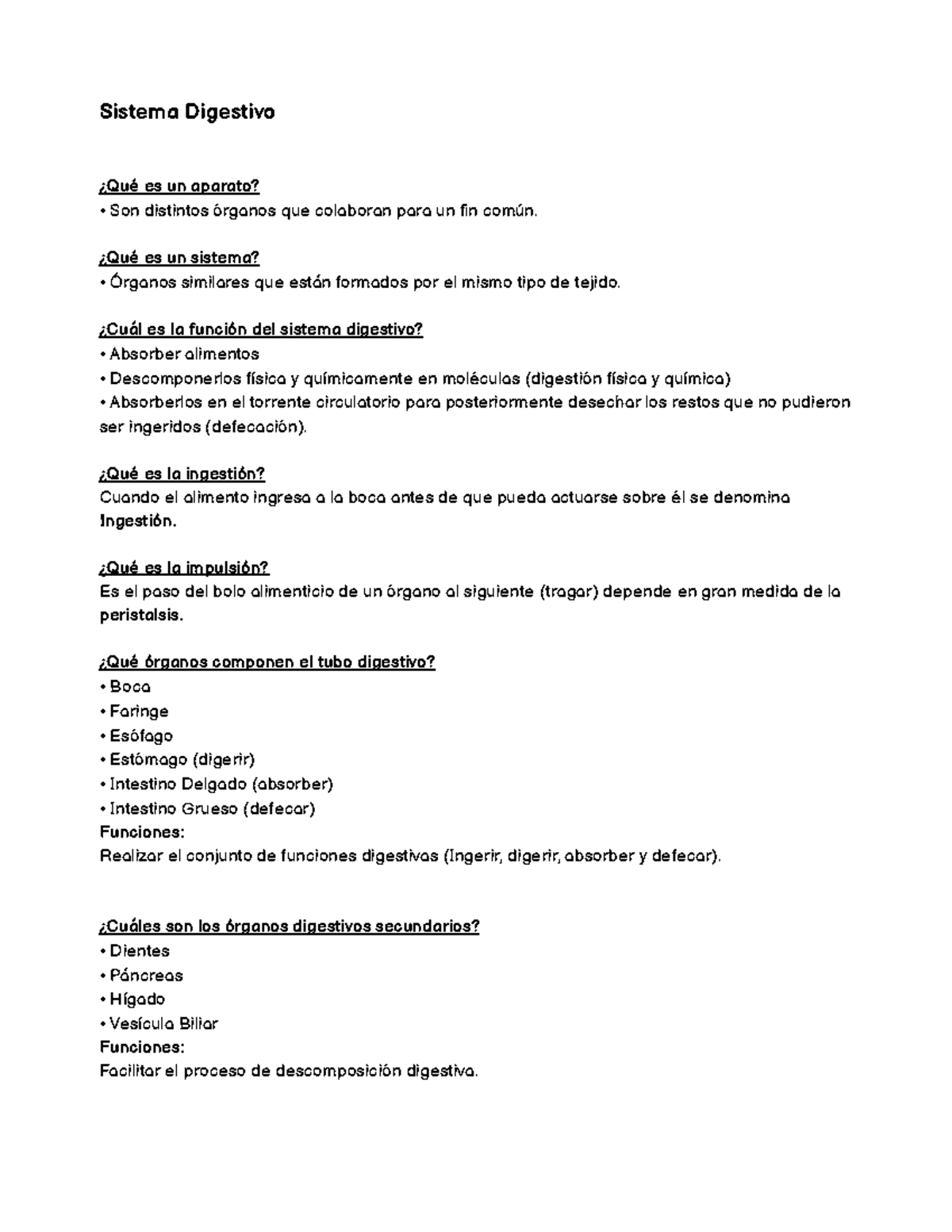 Sistema Digestivo - jnjkn,mnkj - Sistema Digestivo ¿Qué es un aparato ...