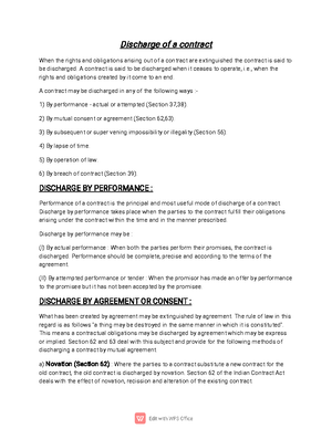 Contract Law Notes - Law Teacher - 2: FORMATION OF A CONTRACT ...
