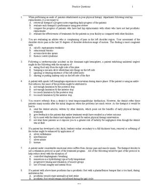 Scorebuilders 2 - Practice test - An eleven-month-old child with ...