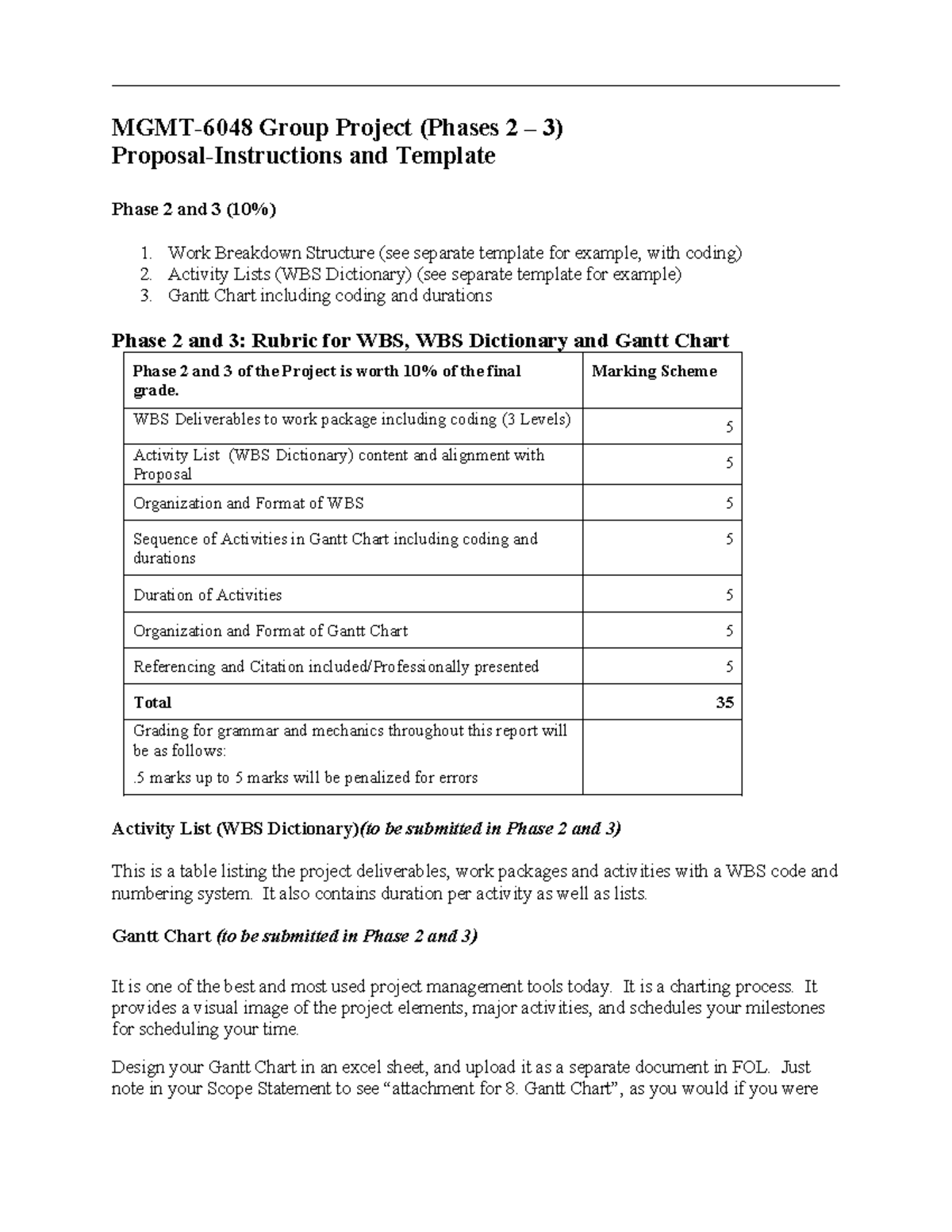 MGMT6048 - Project Proposal Phase 2 and 3 - MGMT-6048 Group Project ...