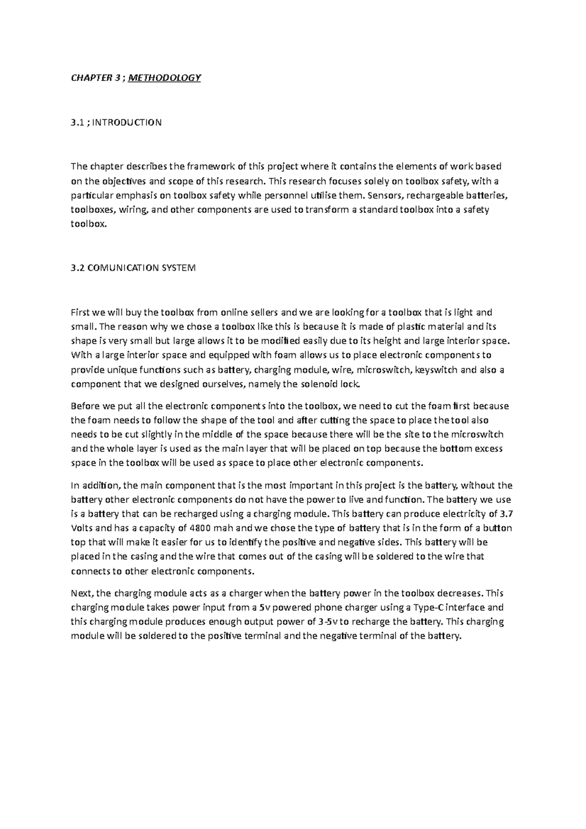 Chapter 3 ; Methodology FYP - CHAPTER 3 ; METHODOLOGY 3 ; INTRODUCTION ...