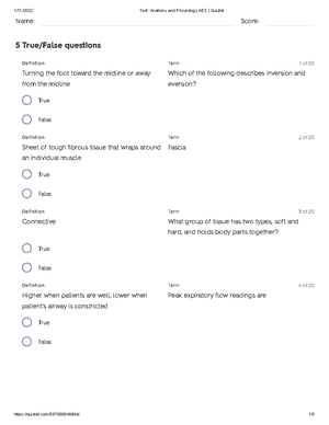 Test CCMA- Medical Law and Ethics Review Quizlet - Name: Score: 20 ...