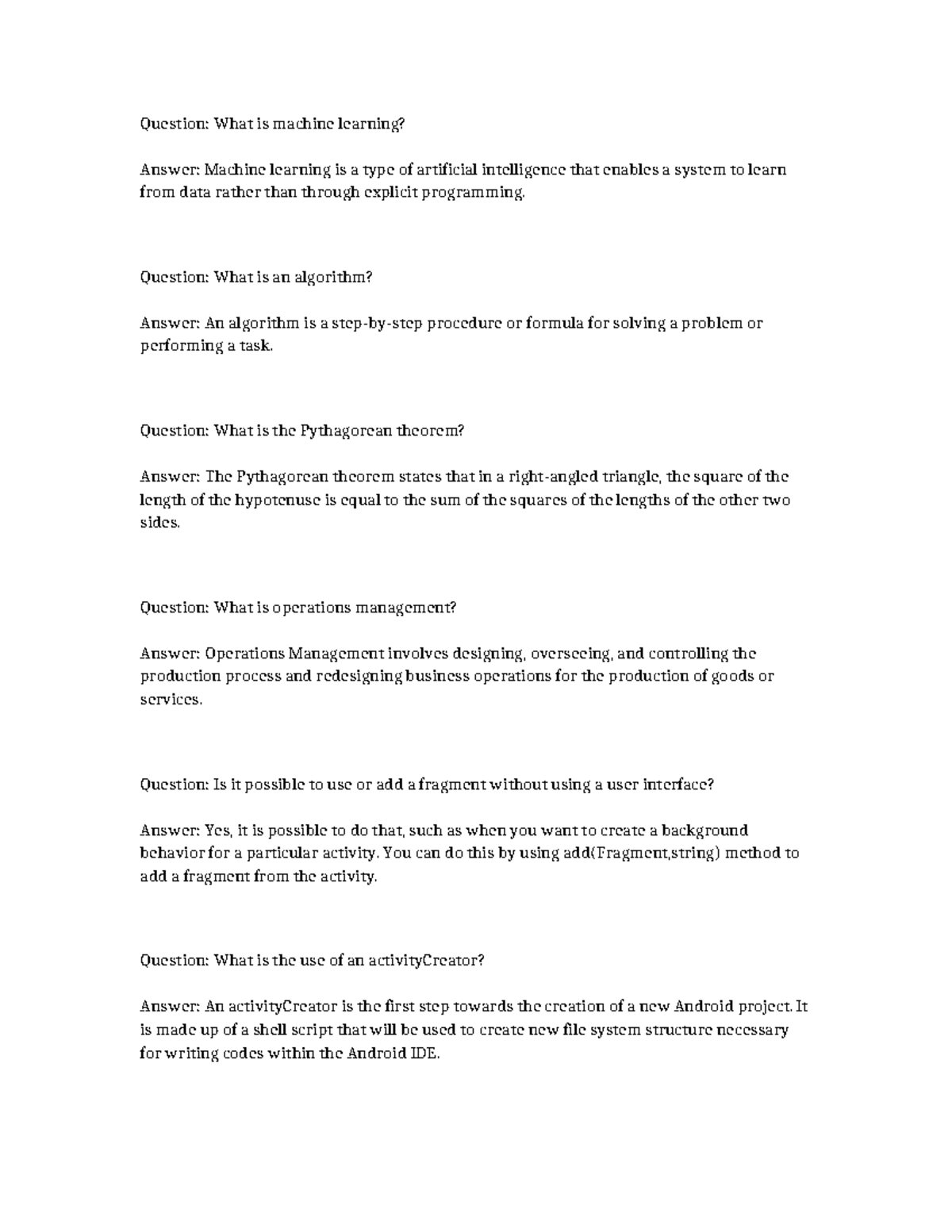 Cleithral pre-germanic poliatas - Question: What is machine learning? Answer: Machine learning ...