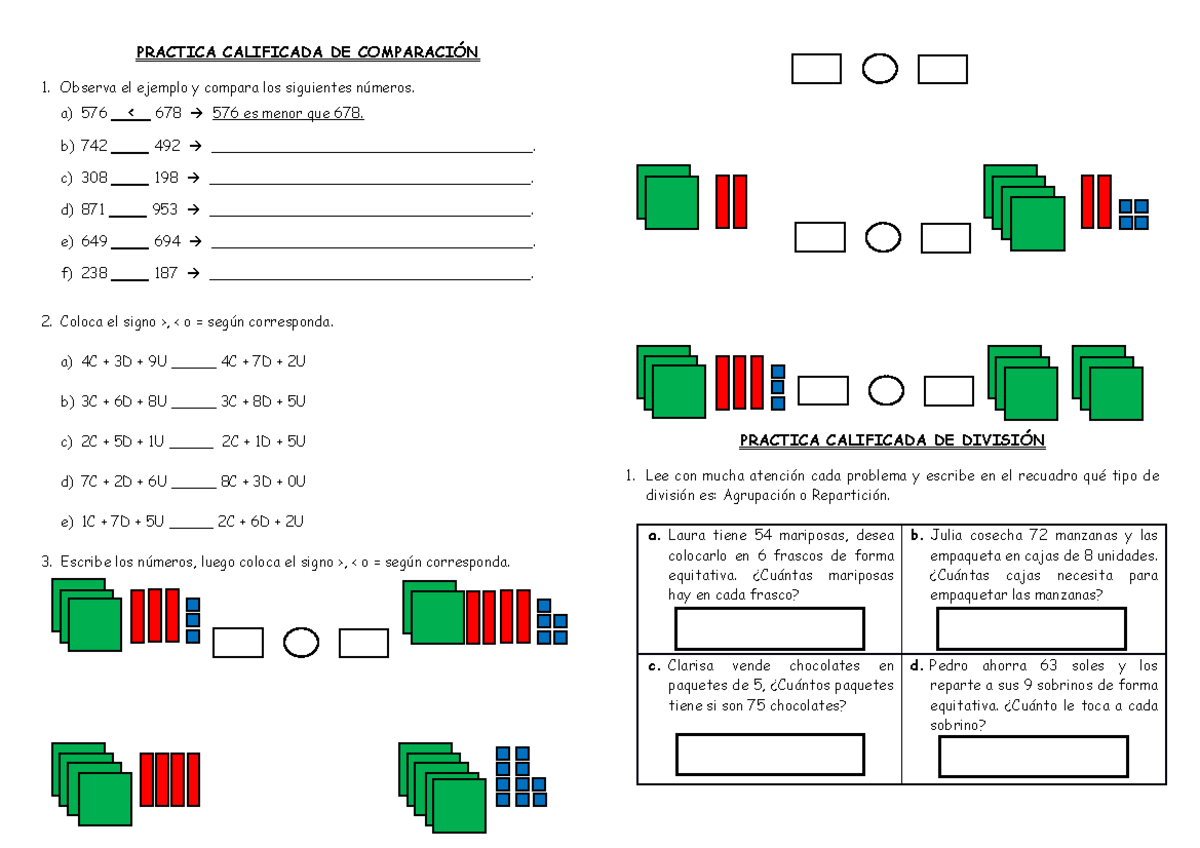 Practica Calificada DE Comparación - PRACTICA CALIFICADA DE COMPARACIÓN ...