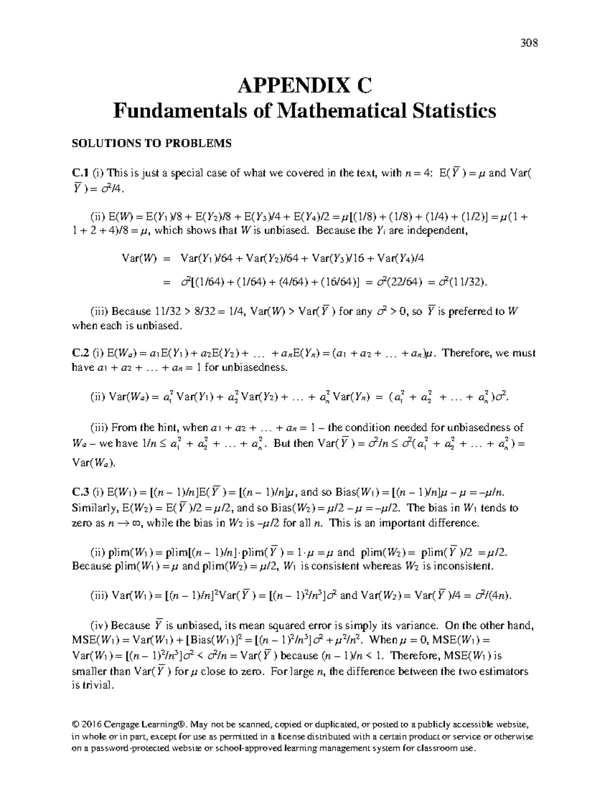 Wooldridge 6e App C IM - dfvdfv - © 2016 Cengage Learning®. May not be ...